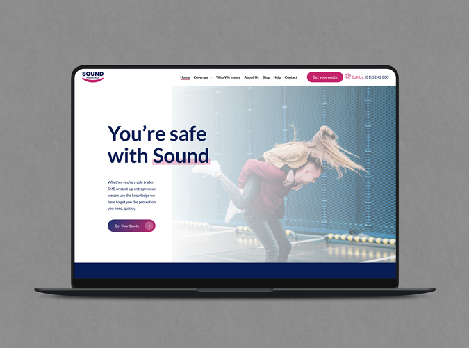 Sound Insurance Designed & Developed in Juvo | Our Work